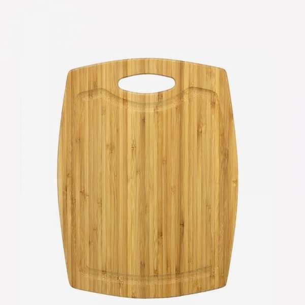 Bamboo Wood Safe Cutting Board For Kitchen, Chopping Board With Side Handle